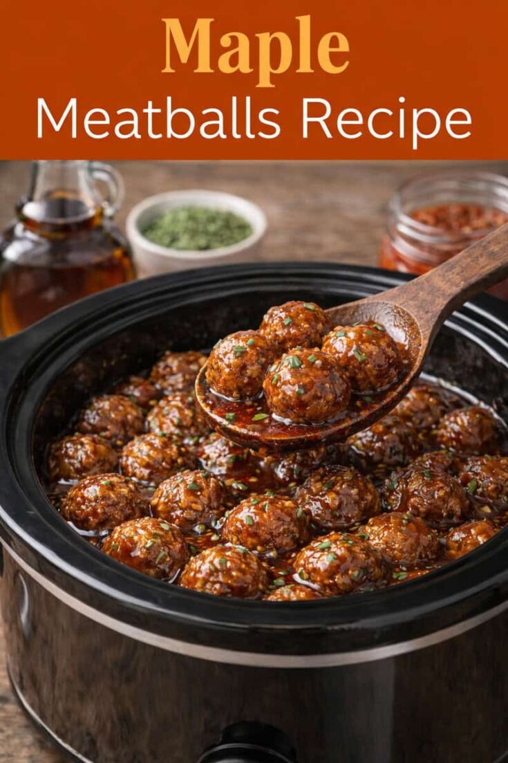 Maple Meatballs Recipe For the Slow Cooker Confessions of an Overworked Mom