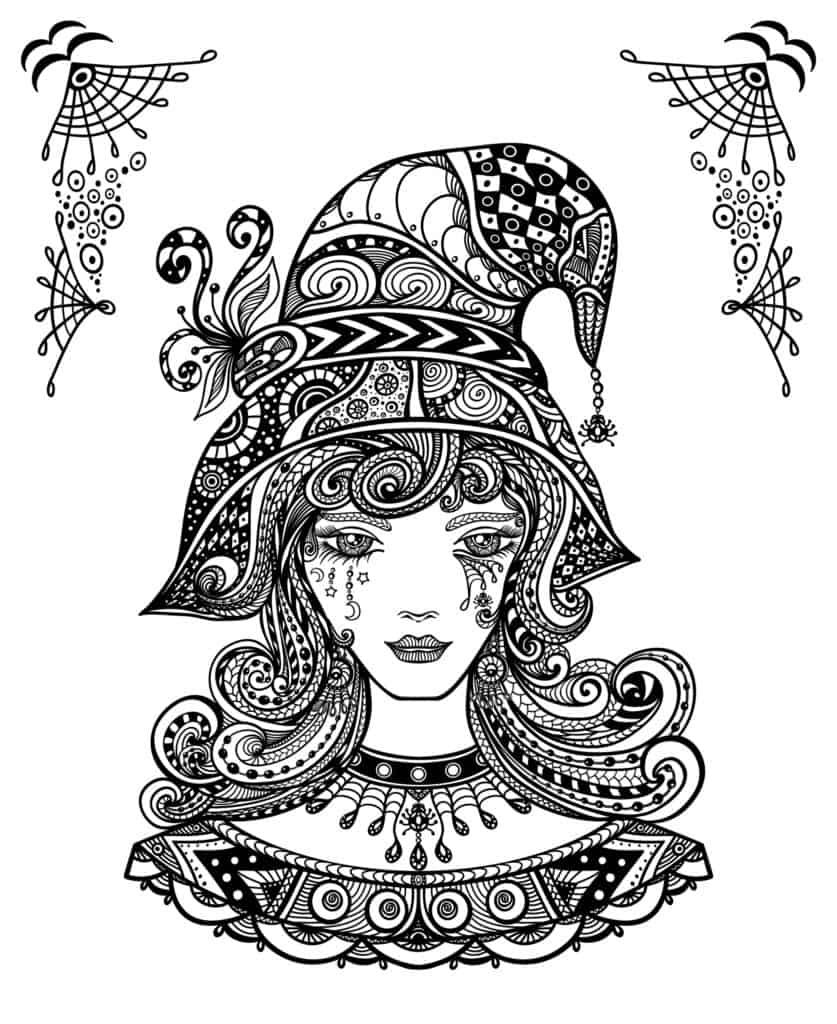 Halloween Coloring Pages For Adults To Print And Color