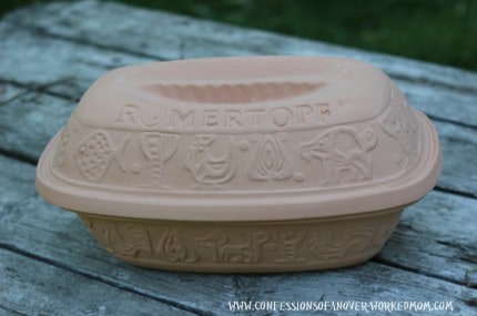 Cooking with a Romertopf Clay Pot | Confessions of an Overworked Mom
