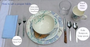 How to Set a Proper Table | Confessions of an Overworked Mom