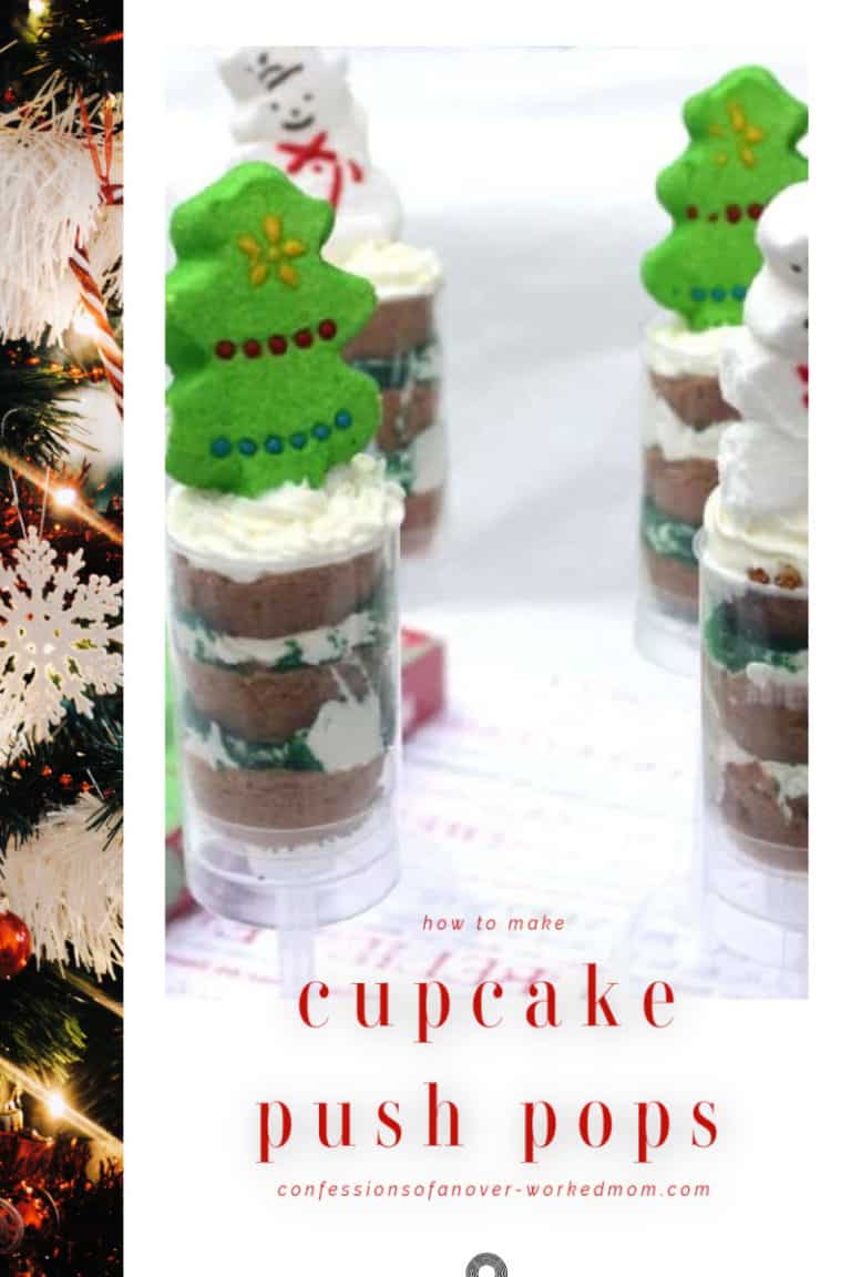 How to Make Push Pop Cupcakes for Christmas Time