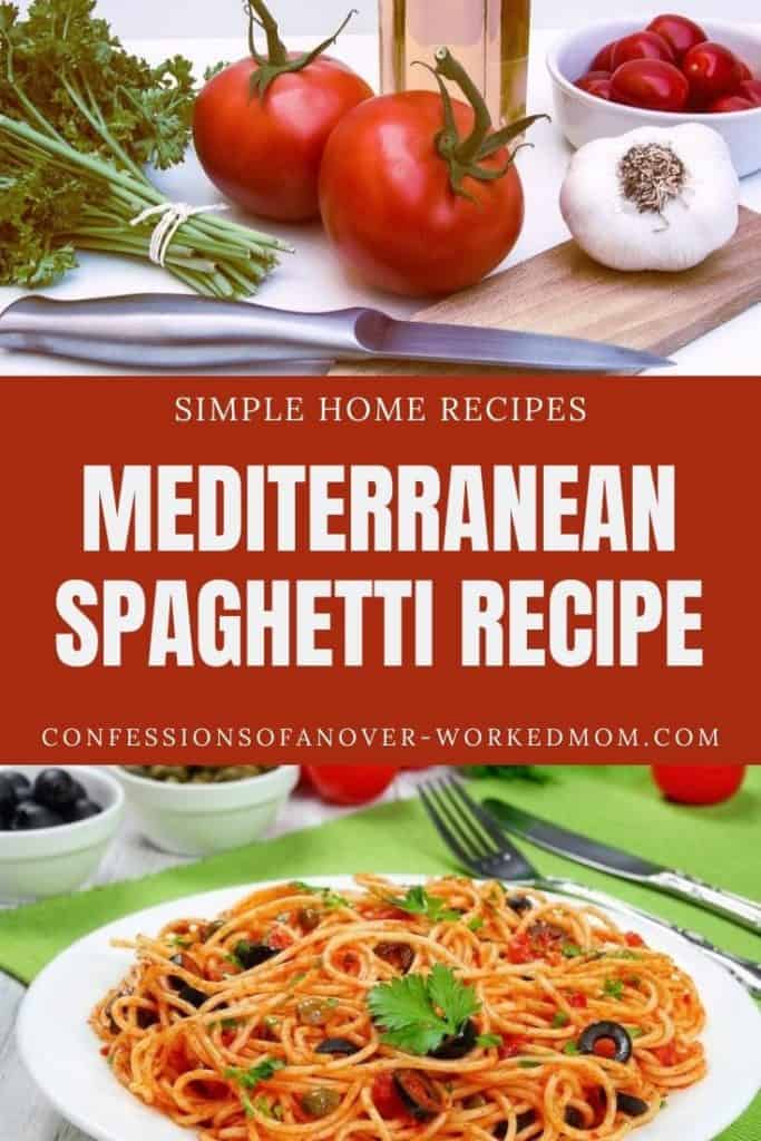 Mediterranean Spaghetti Recipe with Paleo Pasta Alternative