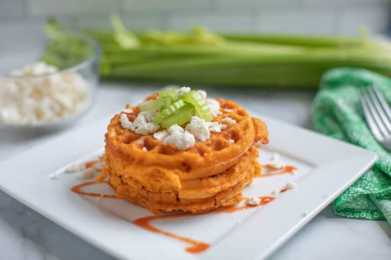 Buffalo Chicken Chaffle Recipe for Low Carb Waffles