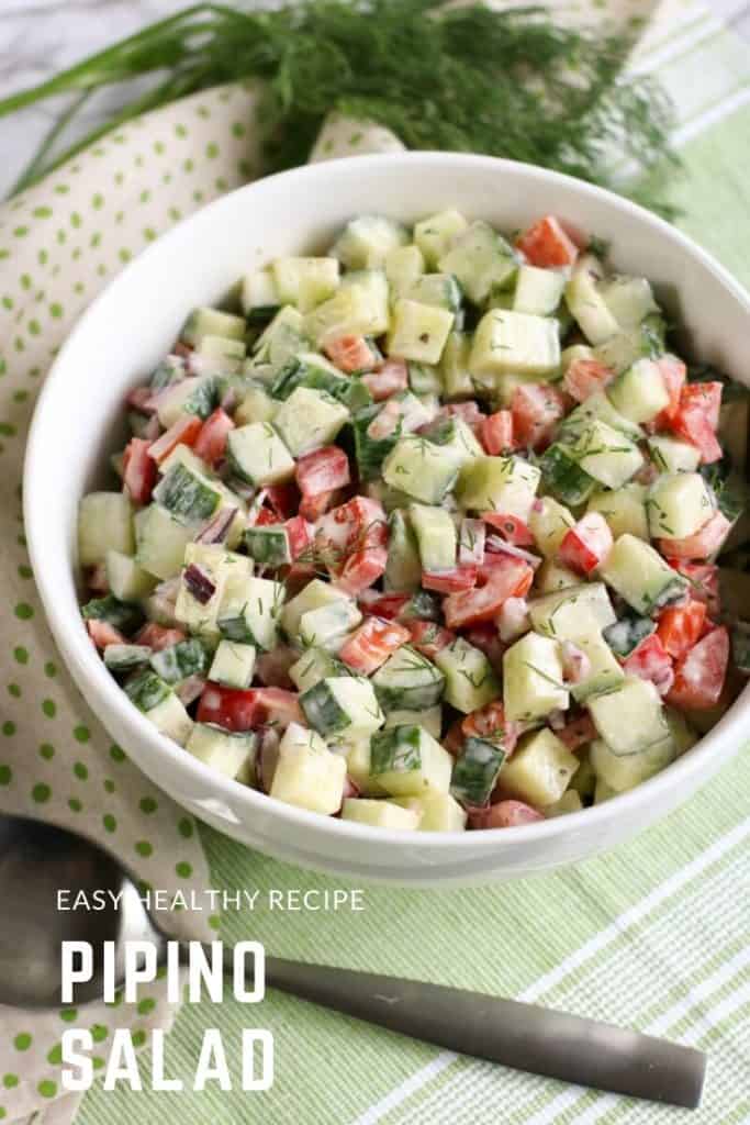 Pipino Salad with Mayonnaise and Dill Low Carb Recipe