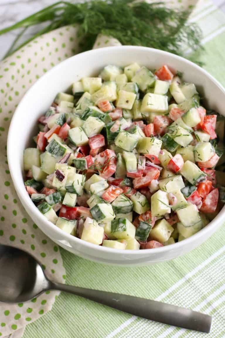 Pipino Salad with Mayonnaise and Dill Low Carb Recipe