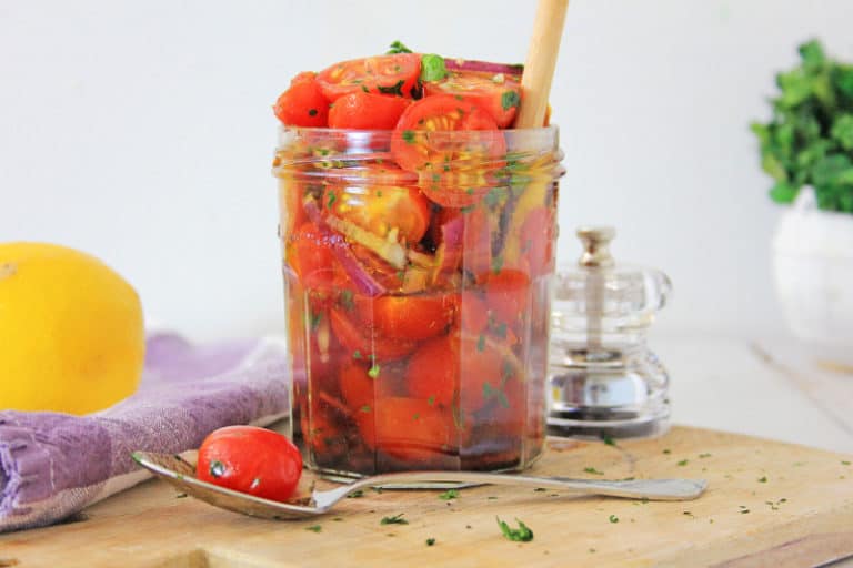 Cherry Tomato Relish for Fish and Pork - Confessions of an Overworked Mom