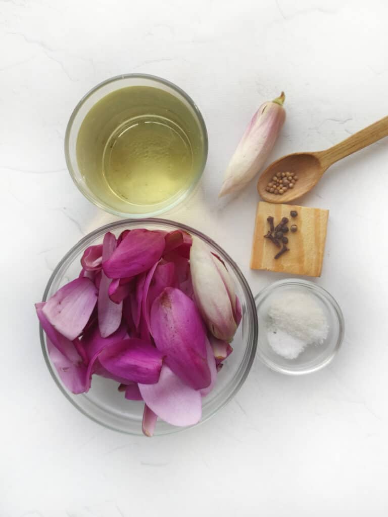 Pickled Magnolia Flowers | Confessions of an Overworked Mom
