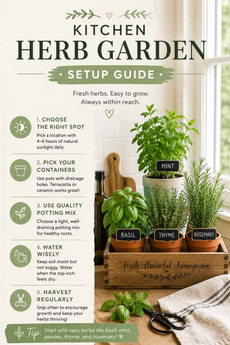 Kitchen Herb Garden Setup Guide • Confessions of an Overworked Mom
